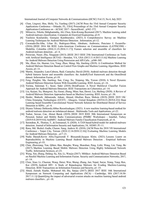Machine Learning Based Ensemble Classifier For Android Malware Detection Pdf