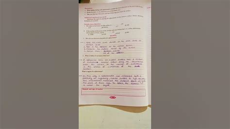 11 Class Physics Practical Experiment No 3 4 Answers Youtube