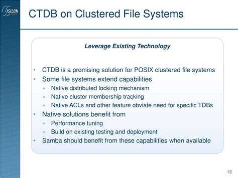 Ppt Using Samba With A Commercial Clustered File System Powerpoint