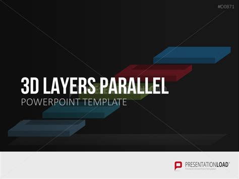 3D Layers Parallel PowerPoint Vorlage PresentationLoad