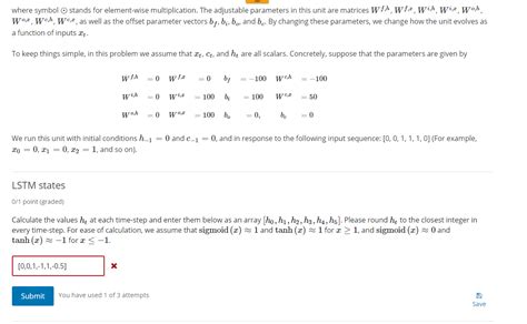 Solved Where Symbol ⊙ Stands For Element Wise