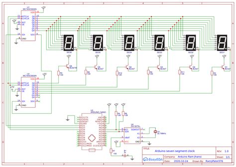 Arduino Seven Segment Clock Platform For Creating And Sharing