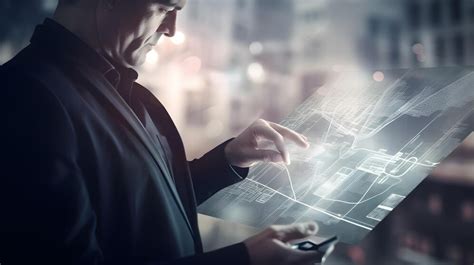 Premium Photo Businessman Using A Tablet To Analyze Data Ai