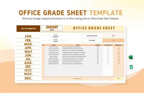 Babe Grade Sheet Template In Pages Apple Numbers Word Google Docs PDF Excel Google