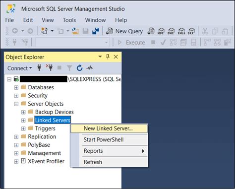 Create And Configure A Sql Server Linked Server
