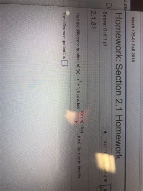 Solved Homework Section 2 1 Homework Score 0 38 Of 1 Pt 11