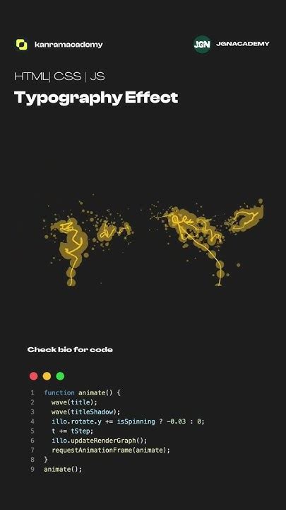 Typography Effect Html Css Codinglife Codingshorts Shortsviral