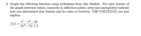 solved 3 graph the following function using techniques from