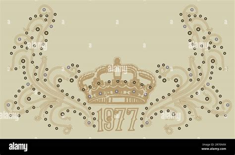 Royal Crown With Scroll Ornate Emblem Stock Vector Image And Art Alamy