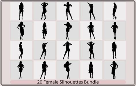 Premium Vector Silhouette Of A Femalevector Black Silhouettes Of Beautiful Femalefemale Group