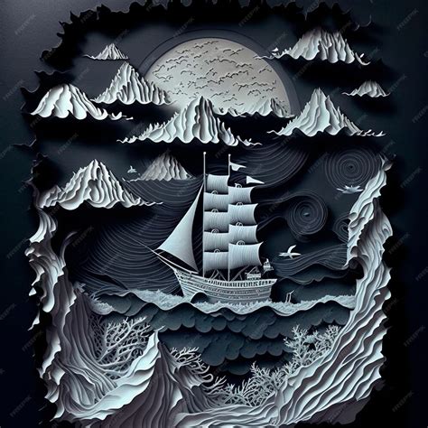 동화 컷 종이 콜라주 무료 사진