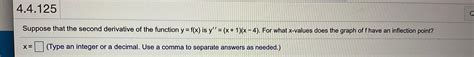 Solved 44125 Q Suppose That The Second Derivative Of The