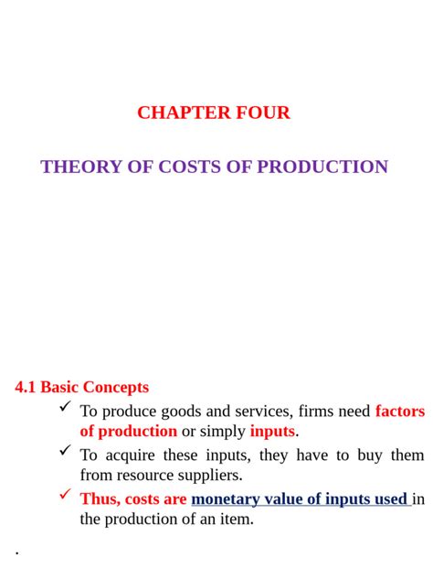 Chapter 3 Microeconomics Pdf Long Run And Short Run Marginal Cost
