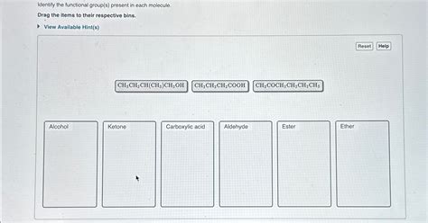 Identify The Functional Group S ﻿present In Each