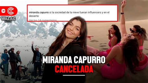 Miranda Capurro Cancelada Por Comentario En Instagram