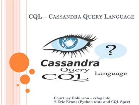 Ppt Cql Cassandra Query Language Powerpoint Presentation Free Download Id2480318