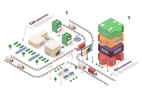 Premium Vector Development Company Concept 3d Isometric Web Infographic Workflow Process