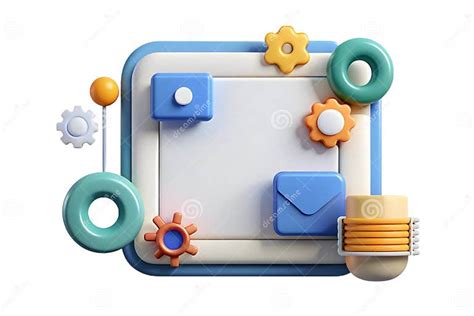 Flat Ai Driven Language Processing Frame Concept As A Clean Border Frame With Abstract Language