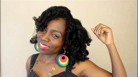 Bouncy Curls On Natural Hair Type 4 Coily Hair With Jumbo Perm Rods