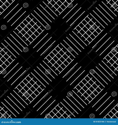 Seamlessly Repeatable Geometric Pattern Abstract Monochrome Ba Stock