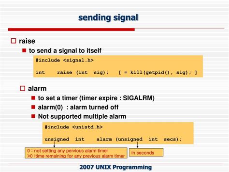 Ppt Unix Programming Signal And Signal Processing Powerpoint Presentation Id5708599