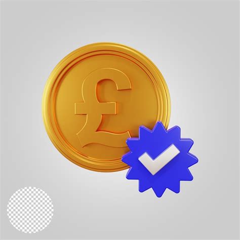 Premium Psd Pound Verification Illustration 3d Rendering