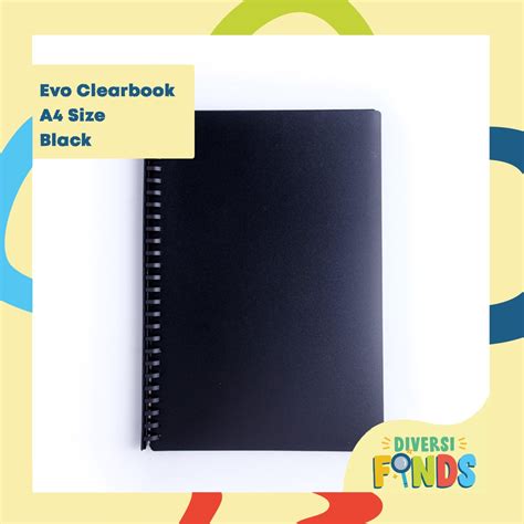 Thick Plastic Evo Clearbook 70microns A4 Size Assorted Colors Thick Plastic Sheets Shopee