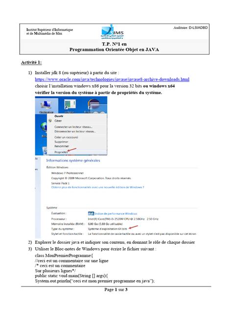 Tp 1 Java Pdf