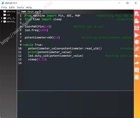 Pwm With Raspberry Pi Pico Using Micropython