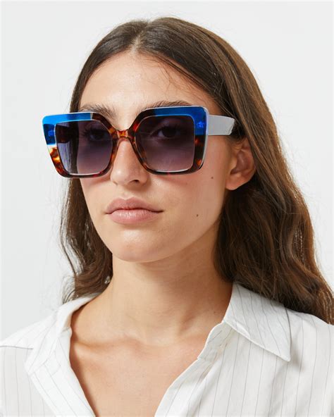 Eloisa Square Sunglasses With Acetate Frame Misako