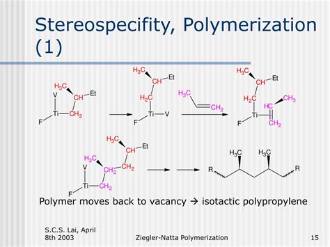 Ppt Ziegler Natta Polymerization Synthesis Of Tacticity Specific Polypropylene Powerpoint