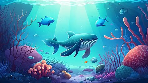 수중 산호 물고기 그림 해저 산호 생선 배경 일러스트 및 사진 무료 다운로드 Pngtree