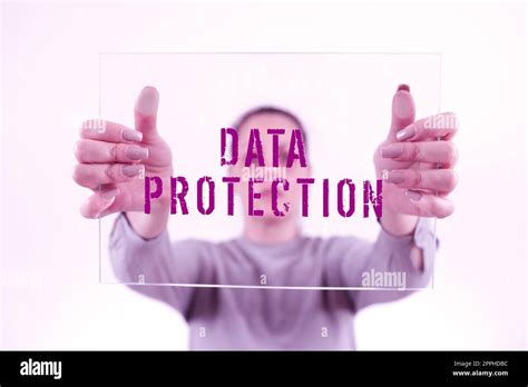 Text Caption Presenting Data Protection Concept Meaning Safeguarding Information Away From A