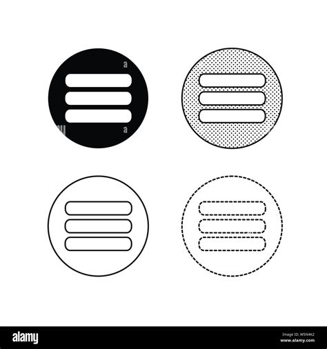 Menu Icons Vector Stock Vector Image And Art Alamy