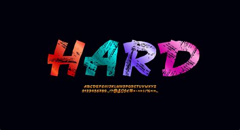 브러시 필기 초라한 글꼴 밝은 스크립트 거친 알파벳 필기체 그런지 문자와 숫자 벡터 일러스트 10eps 거리에 대한 스톡 벡터 아트 및 기타 이미지 Istock