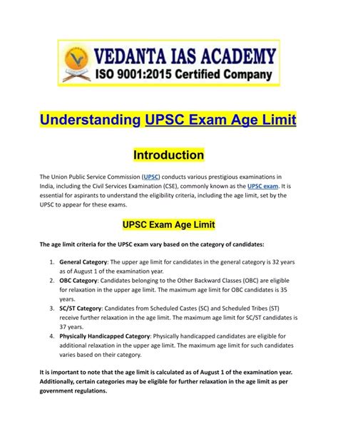 PPT UPSC Exam Age Limit PowerPoint Presentation Free Download ID 13168598