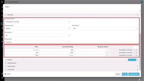 rule setup brackets phocas academy