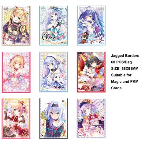 Buy 60pcsbag Tcg Card Sleeves Anime Cards Sleeves