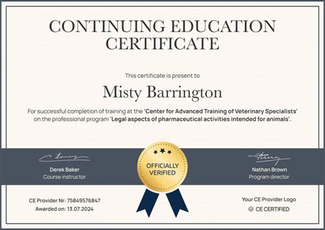 Continuing Education Ce Certificate Templates Free To Edit Certifier Continuing Education Ce Certificate Templates Free To Edit Certifier
