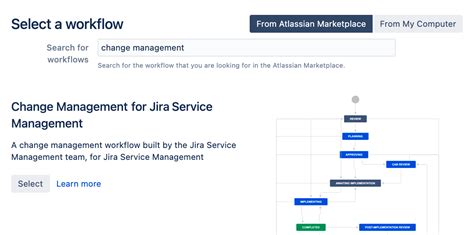 Update The Change Management Workflow Jira Service Management Data Center Atlassian