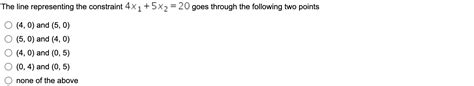 Solved Question 1 The Line Representing The Equation Part Of