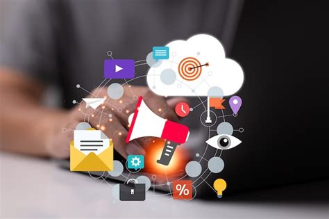 Premium Photo Concepts Of Digital Marketing And Advertising Digital