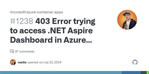 403 Error Trying To Access Net Aspire Dashboard In Azure Container Apps · Issue 1238