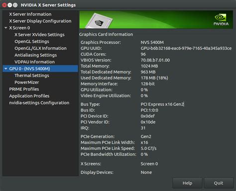 Hardware How Do I Find Out The Model Of My Graphics Card Ask Ubuntu