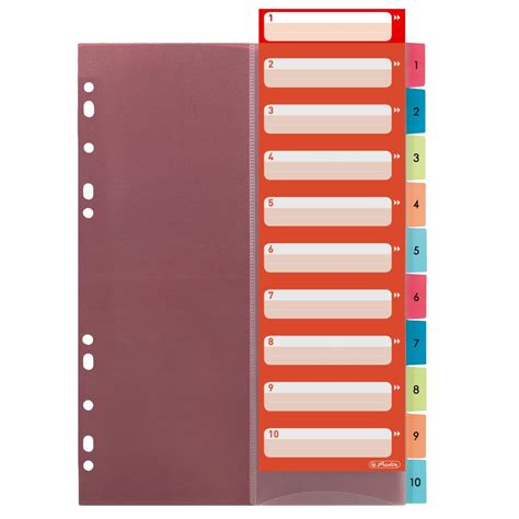 Index A PP Coloured Herlitz