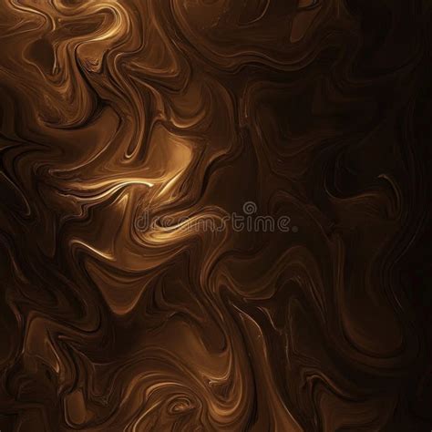 Swirling Golden Marble Texture With Fluid Patterns And Rich Brown Tones Stock Image Image Of