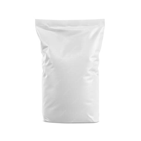Premium Photo A White Bag With Powder Image Isolated On A White