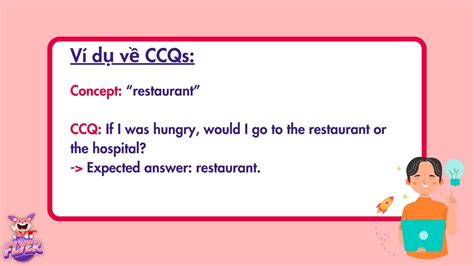 Concept Checking Questions CCQs Câu hỏi kiểm tra mức độ hiểu bài