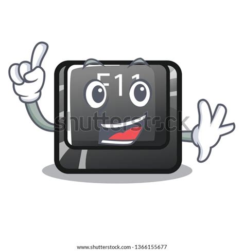 Finger Button F11 On Cartoon Computer Vector De Stock Libre De