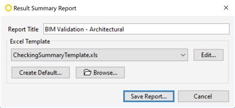 Creating Reports From Checking Results Solibri Desktop Help Center